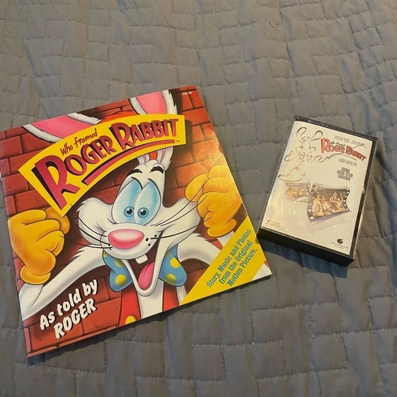 Disney | Other | Vintage Disney Who Famed Roger Rabbit Book And ...
